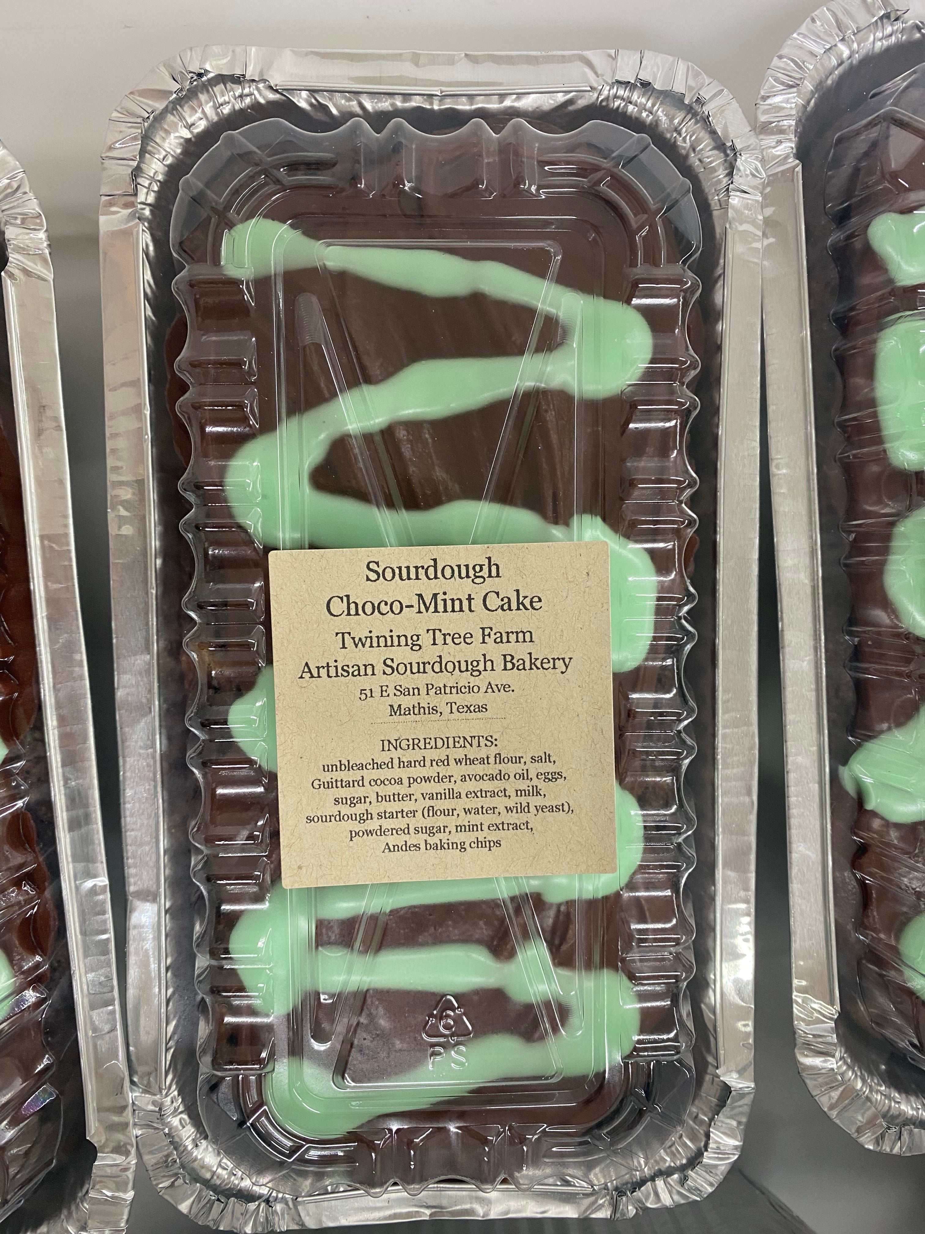Wednesday Bakery PICK UP - Sourdough Choco-Mint Cake | Twining Tree Farm